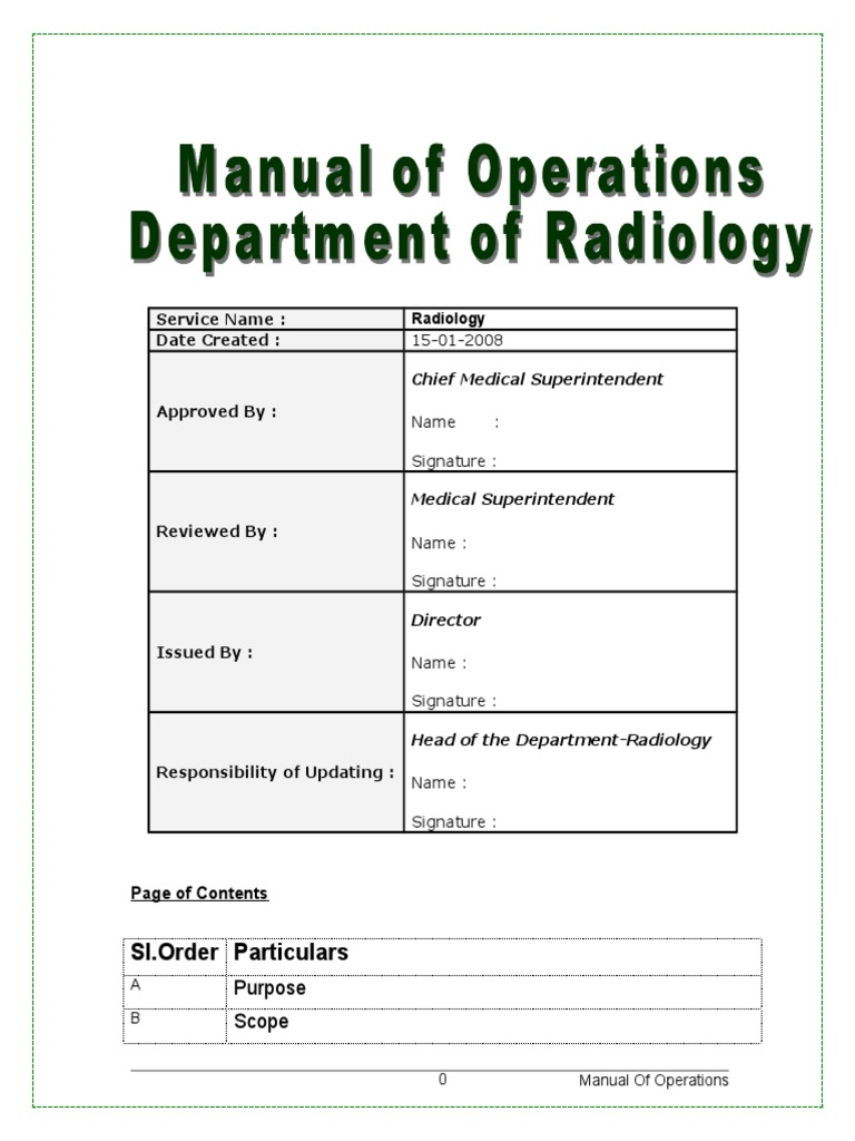Radiology Procedure Manual-Sampls | PDF | Radiology | Medical Imaging