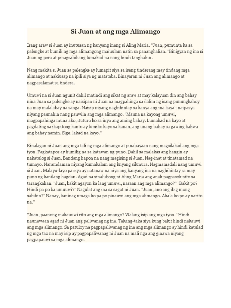 Si Juan at Ang Mga Alimango