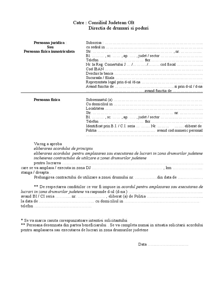 Cerere Tip Aviz DJ | PDF