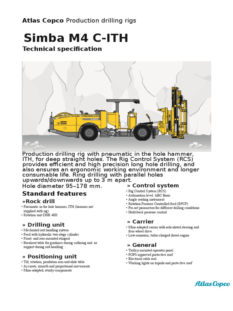 Simba m4 C | PDF | Drilling Rig | Transmission (Mechanics)