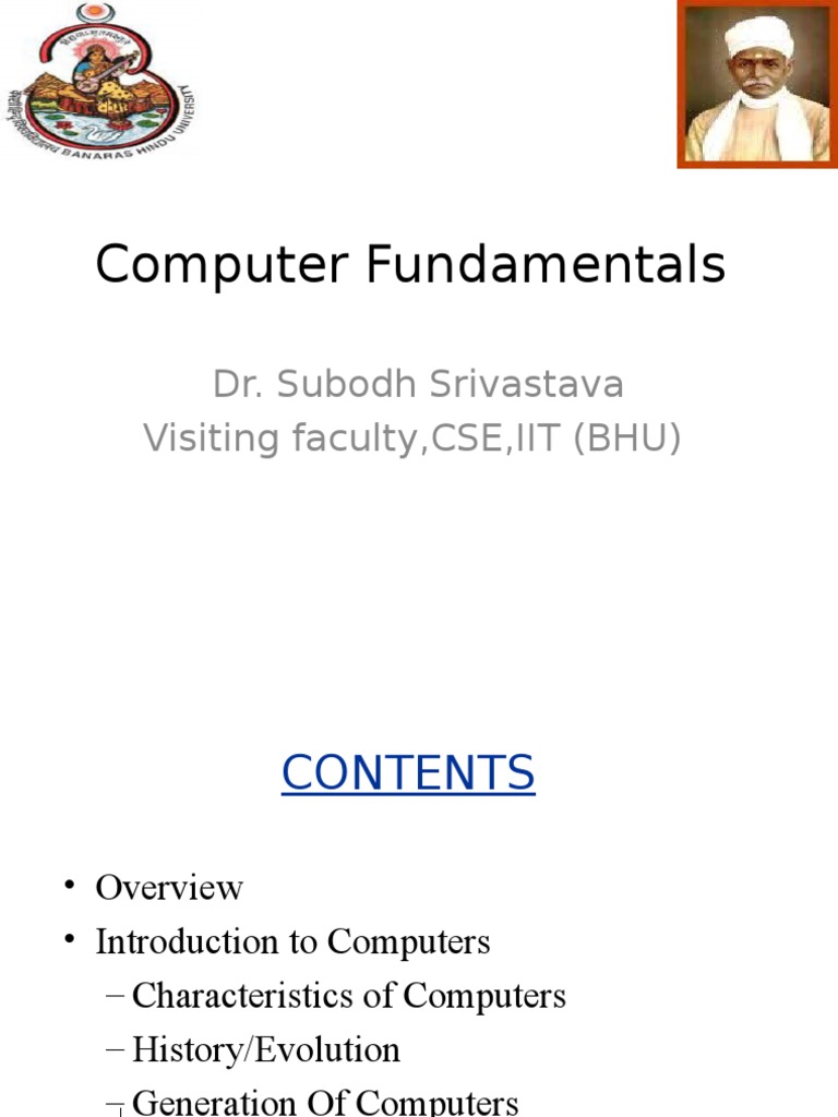Computer Fundamentals by Dr. S Srivastava.. | PDF | Random Access ...