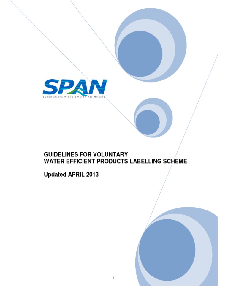 Water Efficient Products Labelling Scheme Guidelines | PDF | Tap (Valve ...