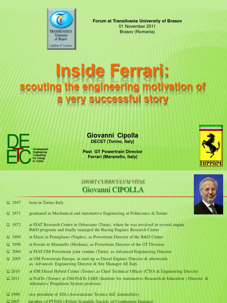 Cipolla 1 Pdf V8 Engine Ferrari