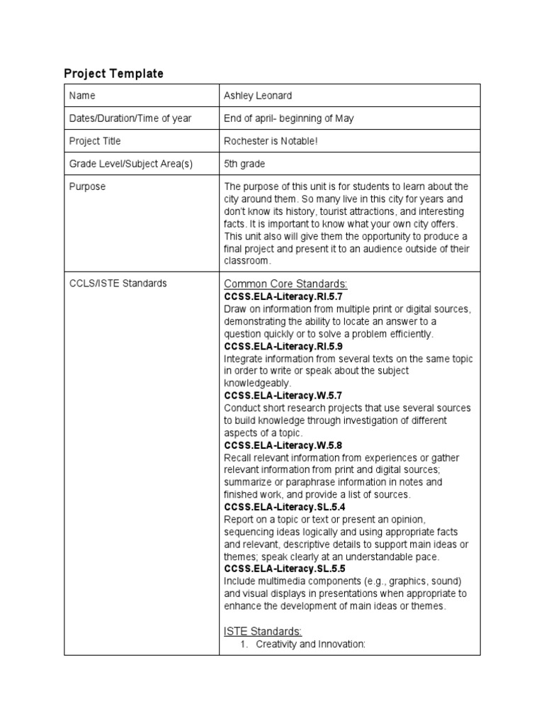 PBL Project | PDF | Expert | Rubric (Academic)
