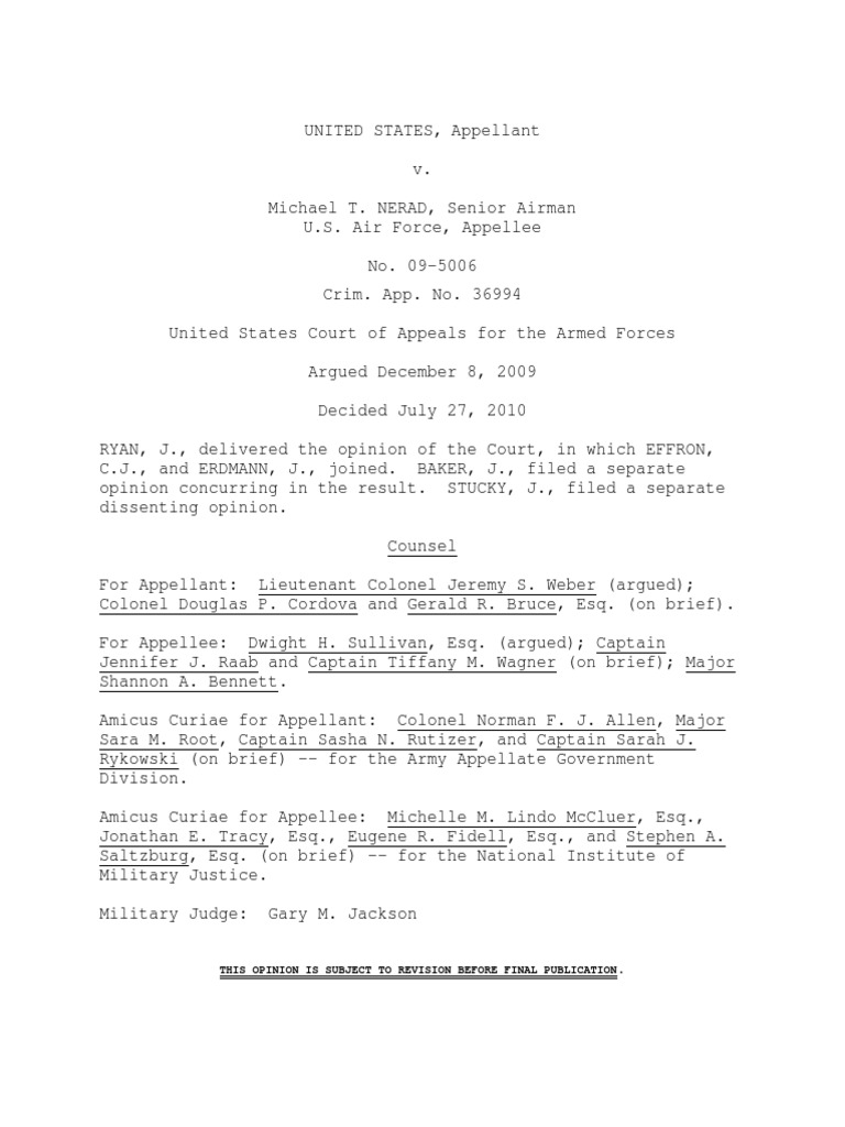 U.S. v. Nerad: Child Pornography Conviction Appeal | PDF | United ...
