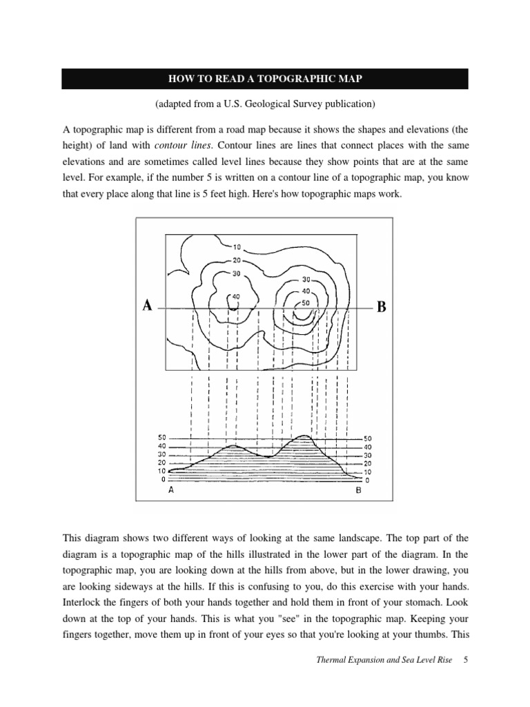 How To Read A Topographic Map | PDF | Contour Line | Topography