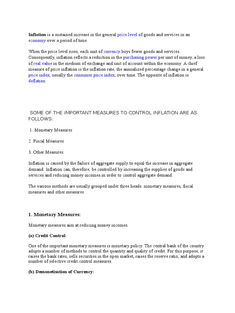 Inflation | PDF | Inflation | Monetary Policy