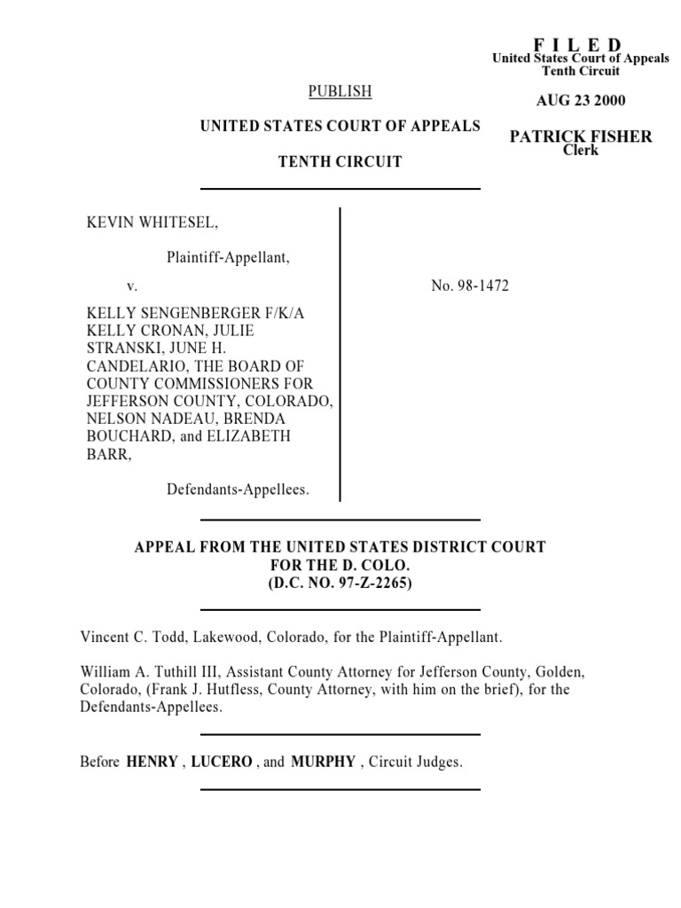 Filed: Patrick Fisher | PDF | Summary Judgment | Federal Rules Of Civil ...