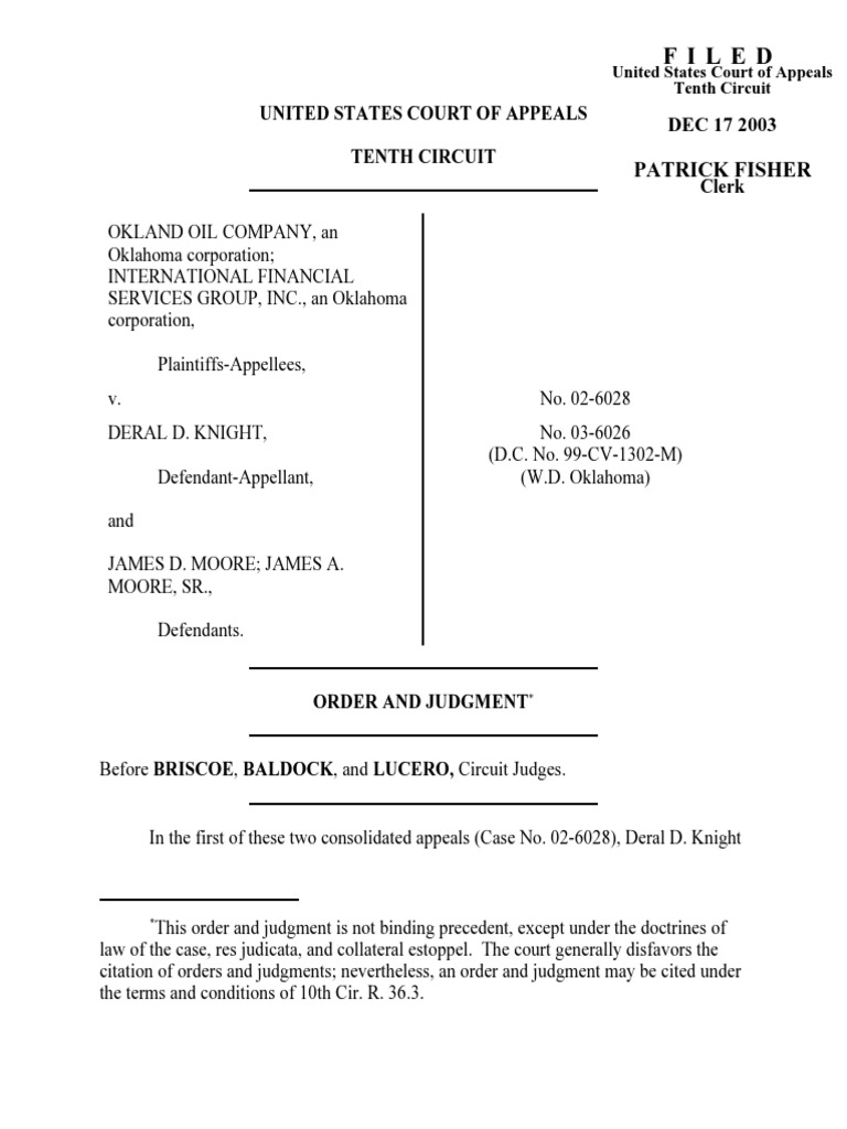 Filed: Patrick Fisher | PDF | Pleading | Relevance (Law)