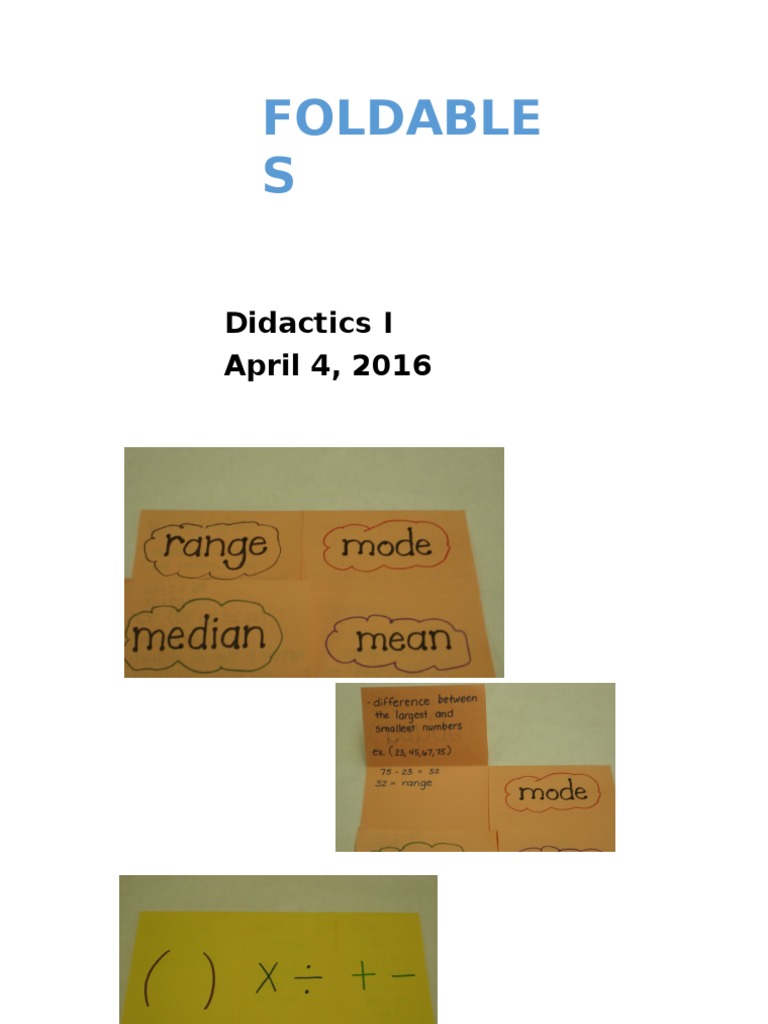 Foldables - Part 2 | PDF | Schools | Further Education