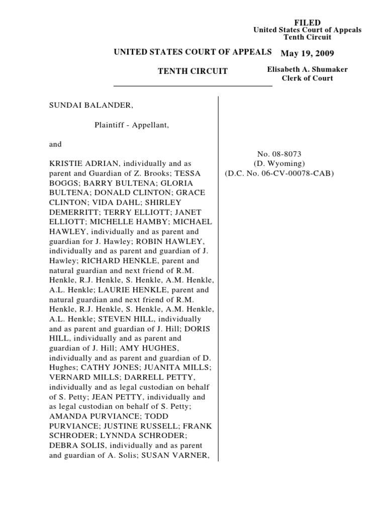 Balander v. Hermes Consolidated Inc., 10th Cir. (2009) | PDF | Res ...