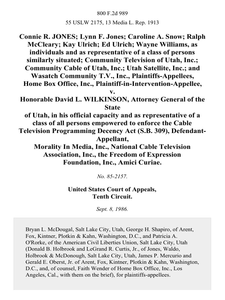 United States Court of Appeals, Tenth Circuit | PDF | First Amendment ...