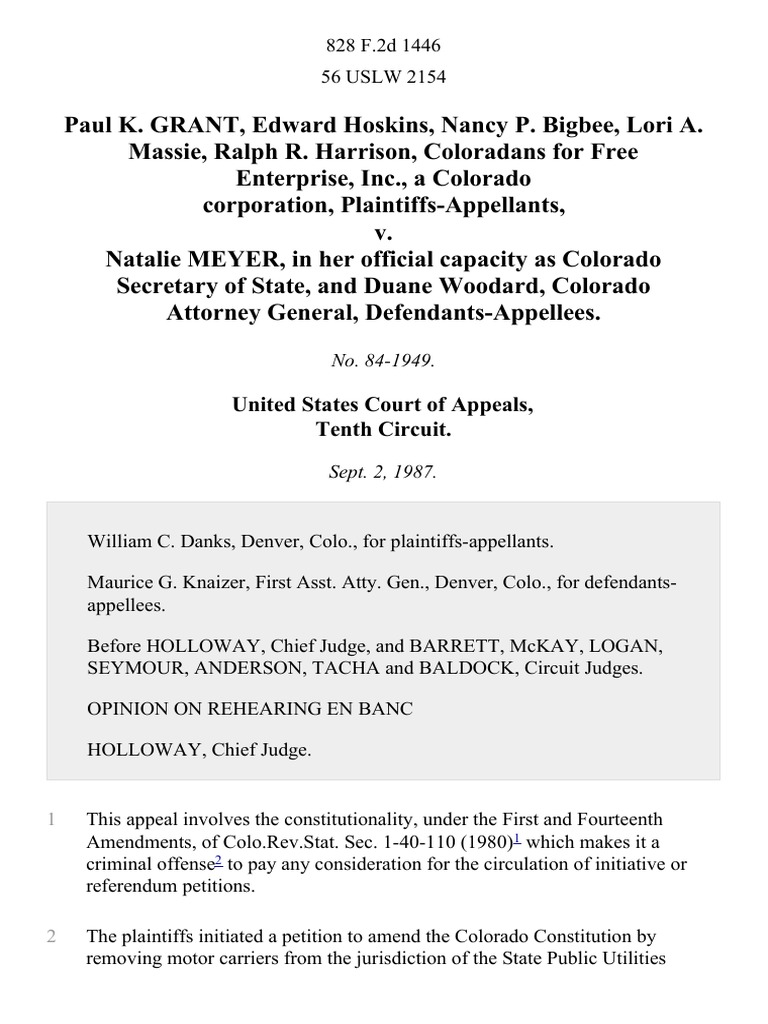 United States Court of Appeals, Tenth Circuit | PDF | First Amendment ...