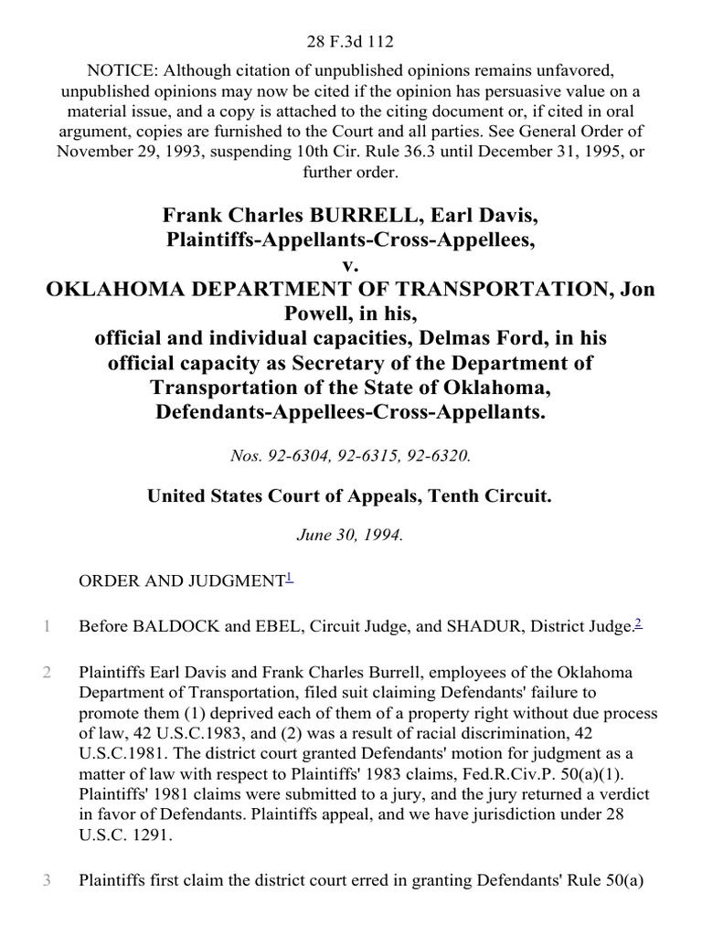 United States Court of Appeals, Tenth Circuit | PDF | Fourteenth ...