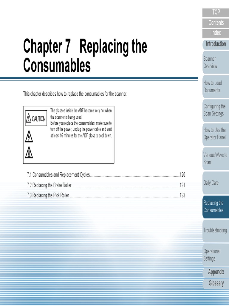 Fujitsu Scanner - Replacing The Consumable | PDF | Image Scanner ...