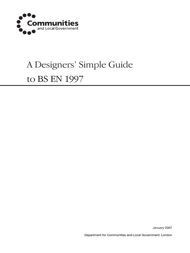 A Designer's Simple Guide To BSEN 1997 PDF | PDF | Geotechnical ...