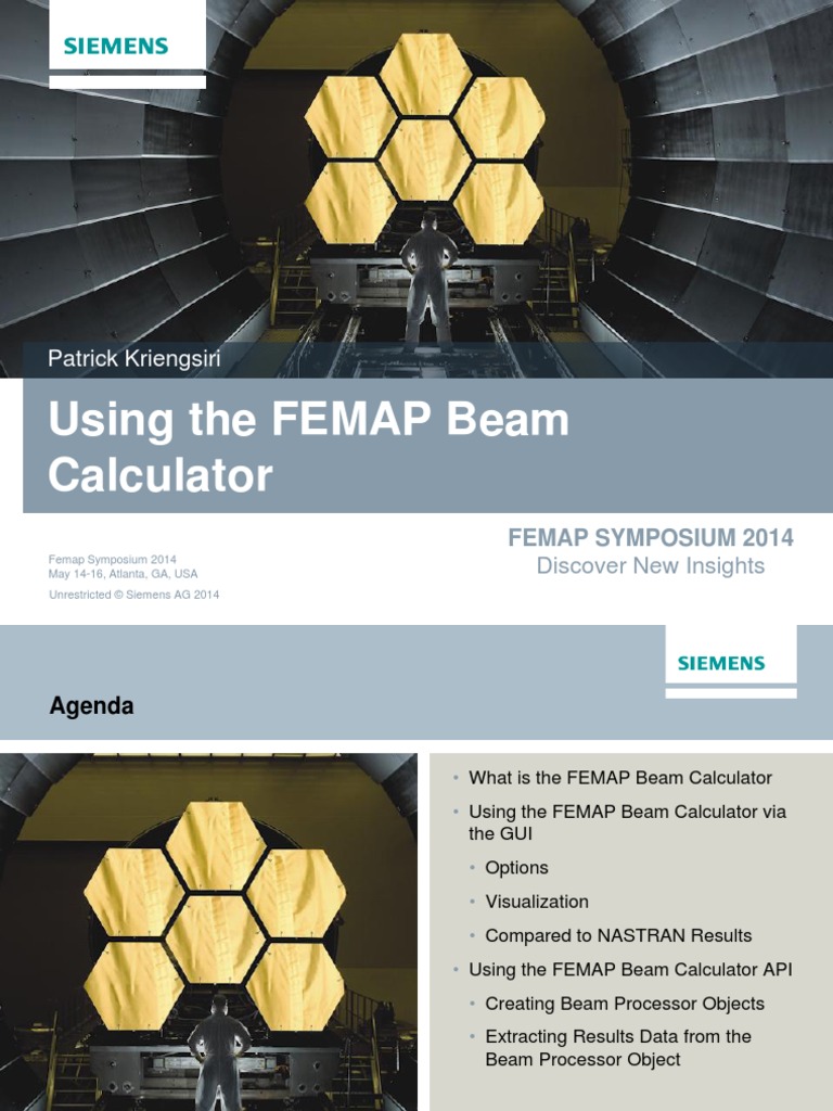 Using The FEMAP Beam Calculator: Patrick Kriengsiri | PDF | Shear ...