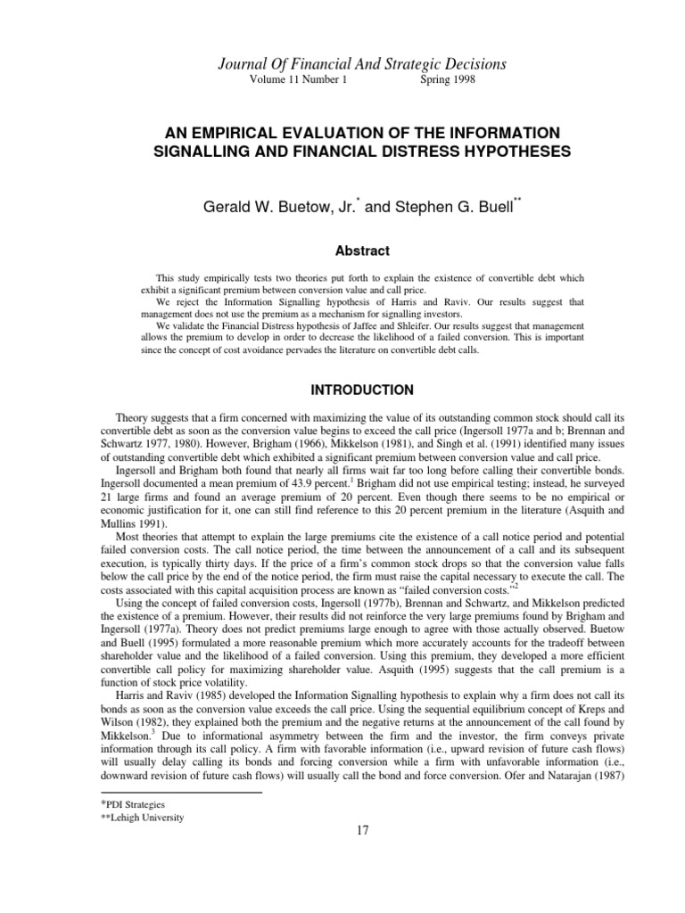 Buetow PDF | PDF | Stocks | Bond Credit Rating