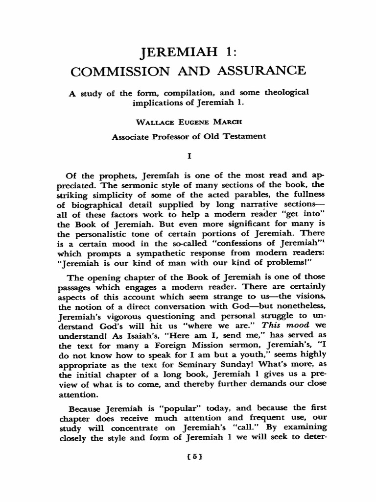 Jeremiah 1 PDF | Download Free PDF | Chapters And Verses Of The Bible ...