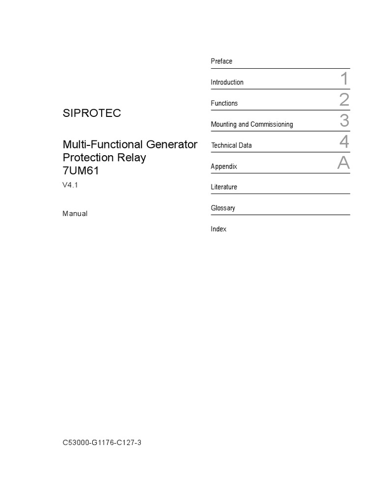 7UM61x Manual PDF | PDF | Electromagnetic Compatibility | Parameter (Computer Programming)