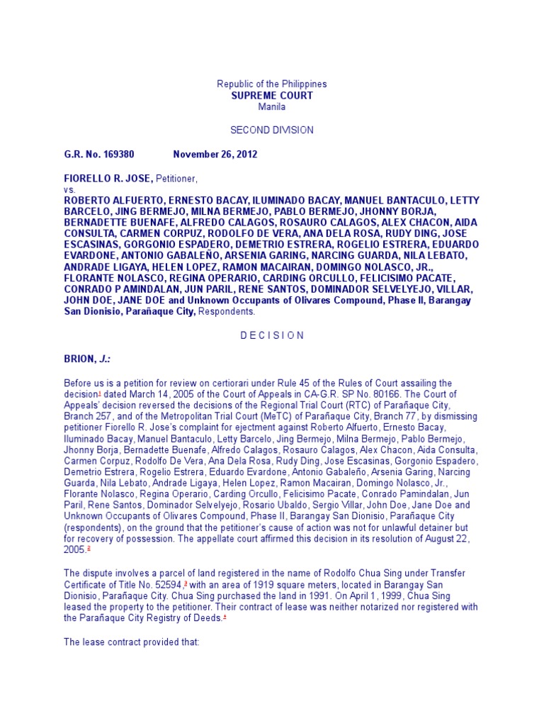 Ejectment vs. Accion Publiciana Case | PDF | Eviction | Complaint