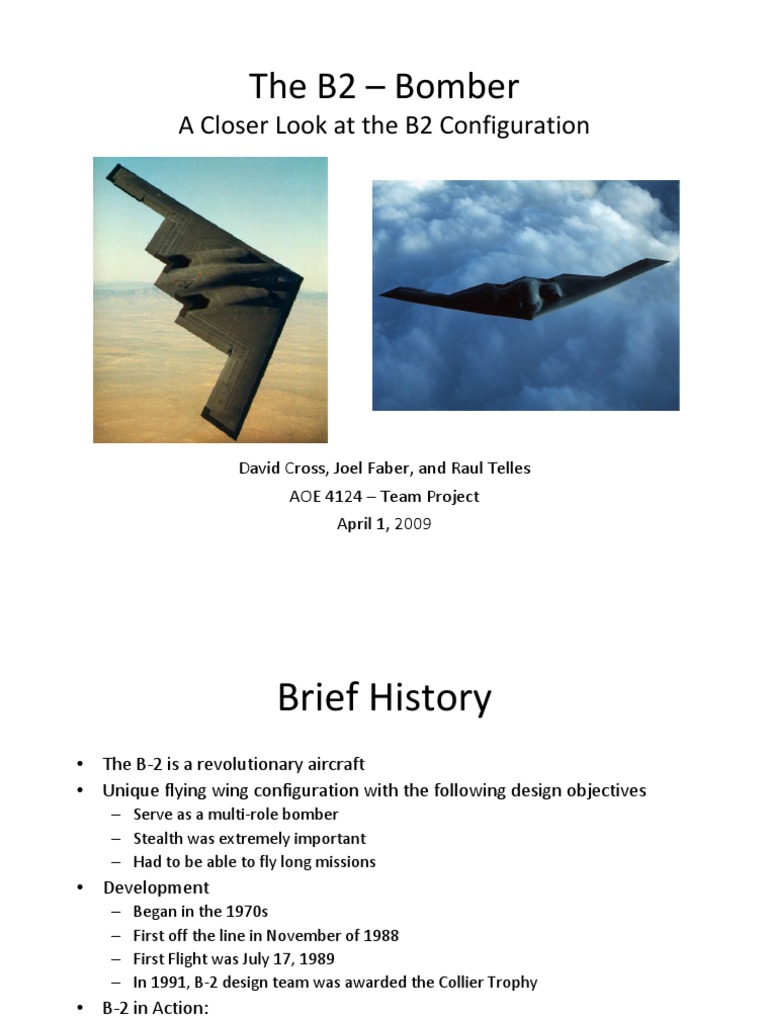 B-2 Stealth Bomber | PDF | Aerospace Engineering | Aviation