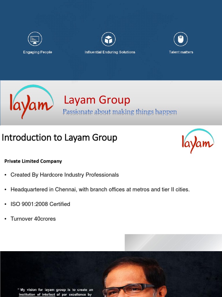 Layam Group - Business Presentation | PDF | Recruitment | Business Process