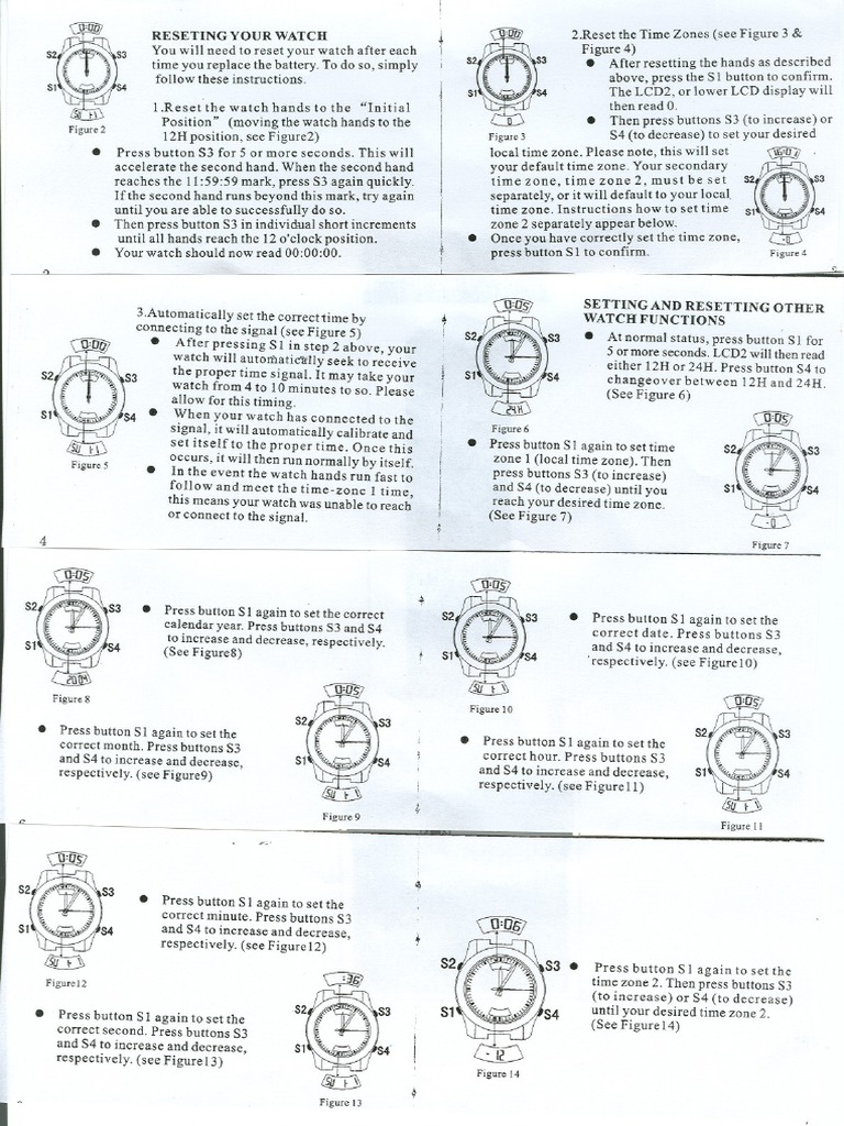 Invicta Atomic Watch Manual PDF | PDF | Watch