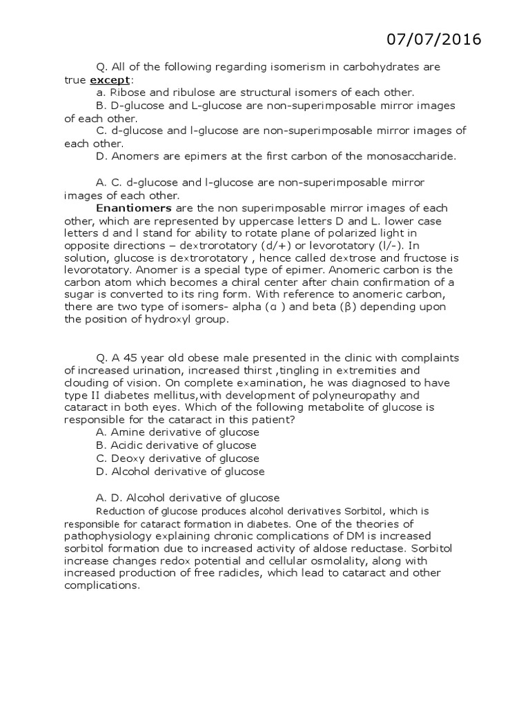Biochemistry MCQ | PDF | Glycolysis | Glycogen