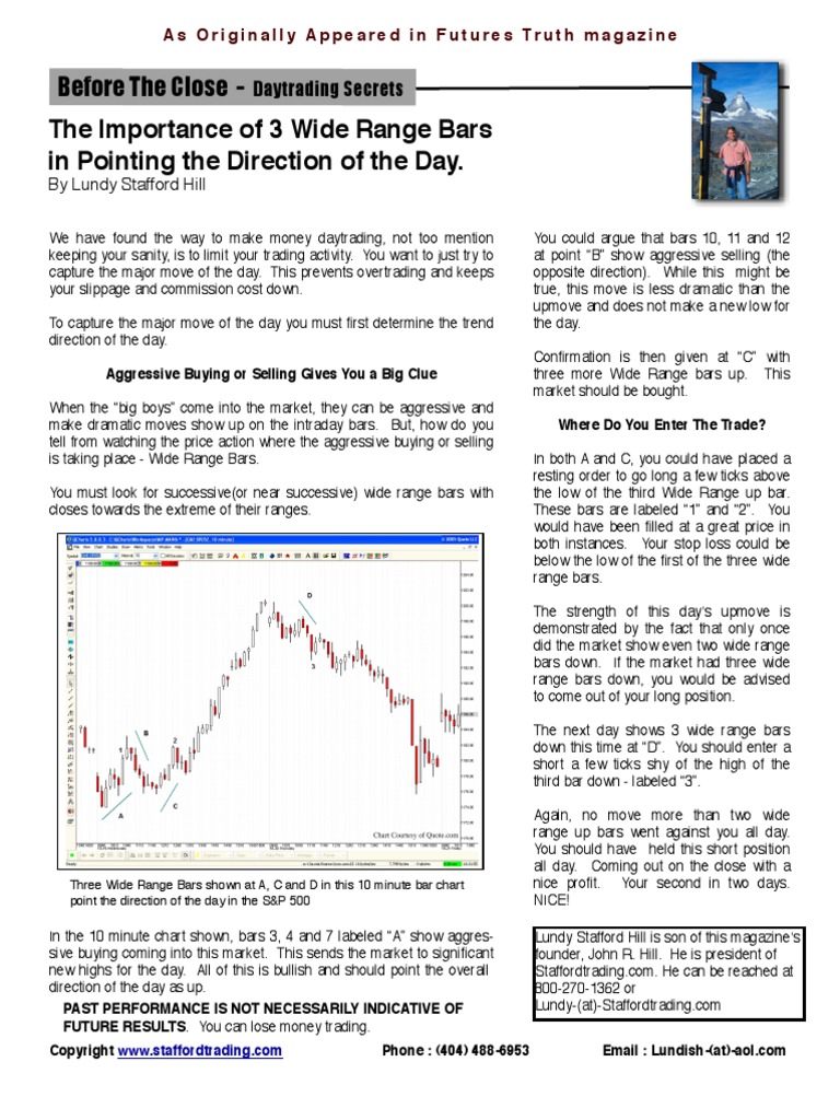 The Importance of 3 Wide Range Bars in Pointing The Direction of The ...