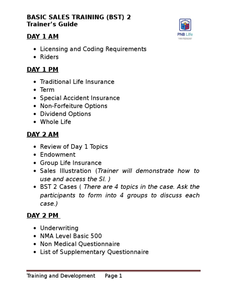 Basic Sales Training 2 Trainer Guide | PDF