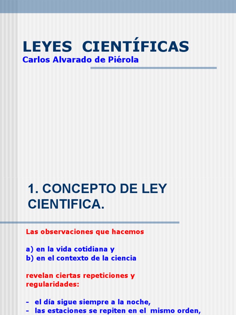 Ley Científica | Hipótesis | Science