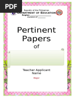 Pertinent Papers FRONT & TOC FORMAT | PDF