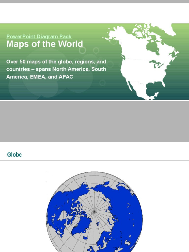 Maps of The World: Powerpoint Diagram Pack | PDF | Administrative ...