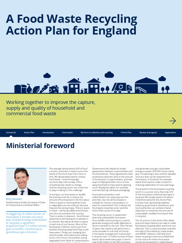 A Food Waste Recycling Action Plan For England | PDF | Recycling ...