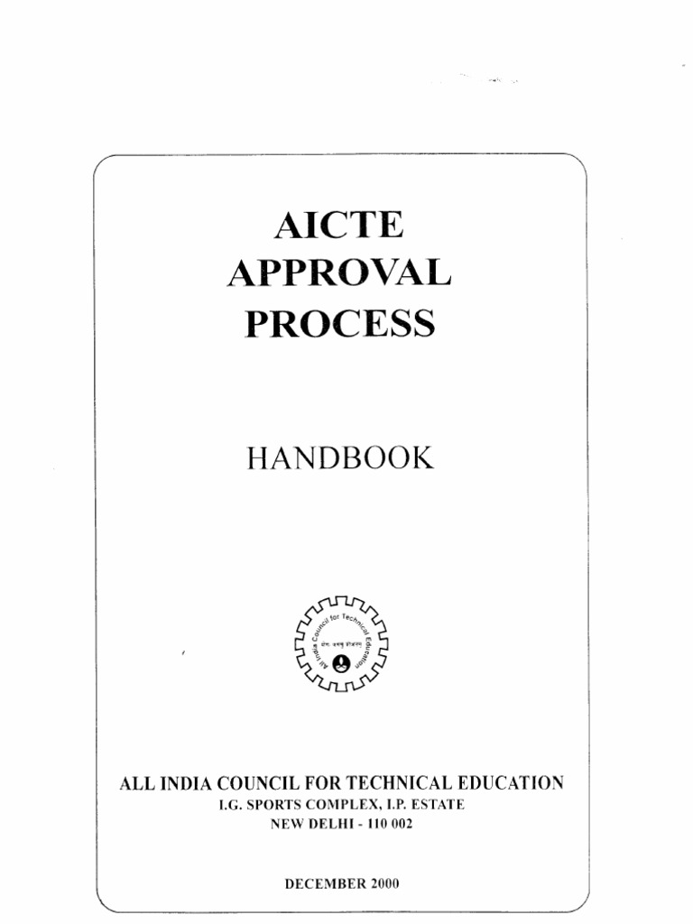 Aicte Approval Process 2000 | PDF | Science And Technology | Academia