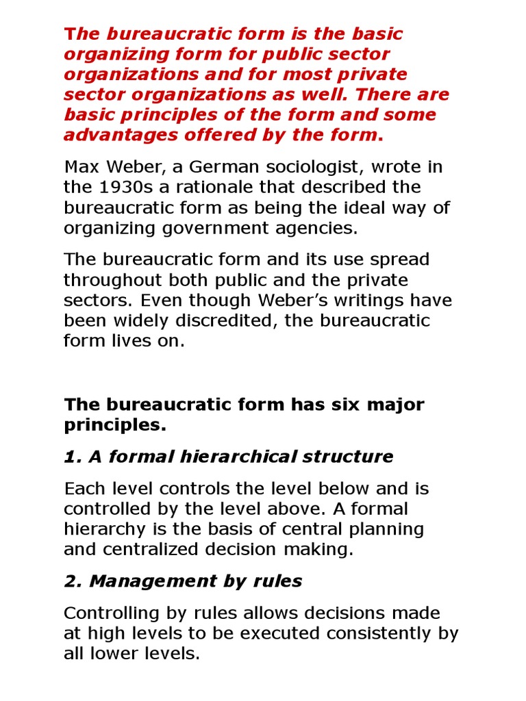 Bureaucracy Model of OD | PDF | Business
