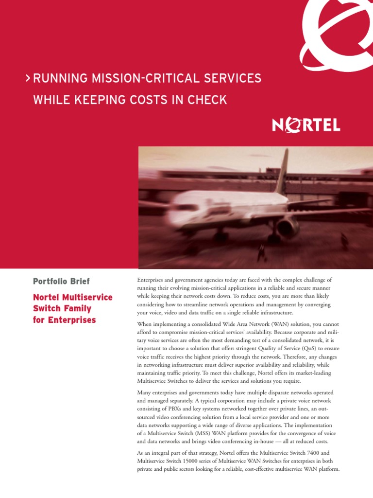 Nortel Multiservice Switch | PDF | Asynchronous Transfer Mode ...