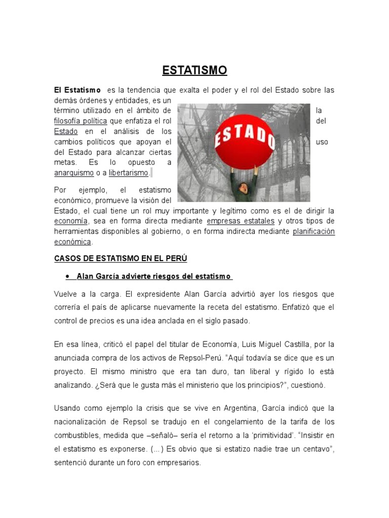 ESTATISMO!! | PDF | Estatismo | Universidad