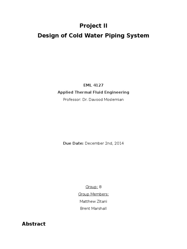 ATF Project II Group 8 | PDF | Hvac | Pump