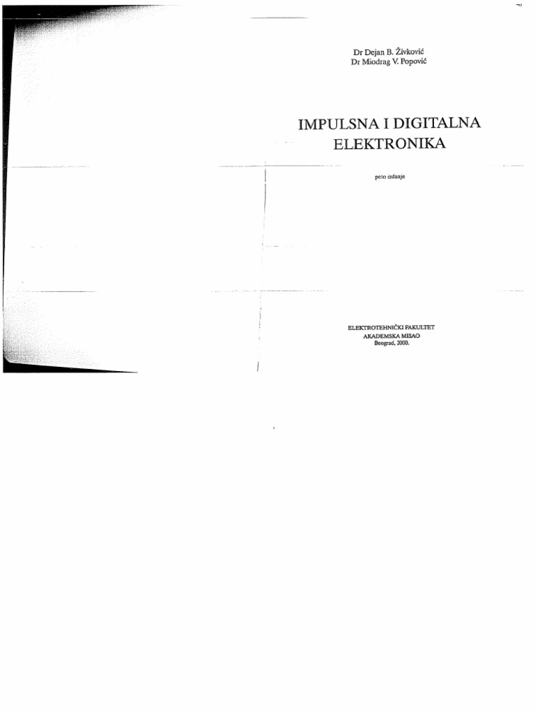 Impulsna I Digitalna Elektronika | PDF