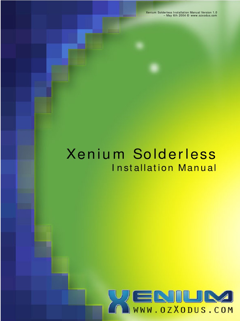 Xenium Solderless Install Manual | PDF | Xbox (Console) | Bios