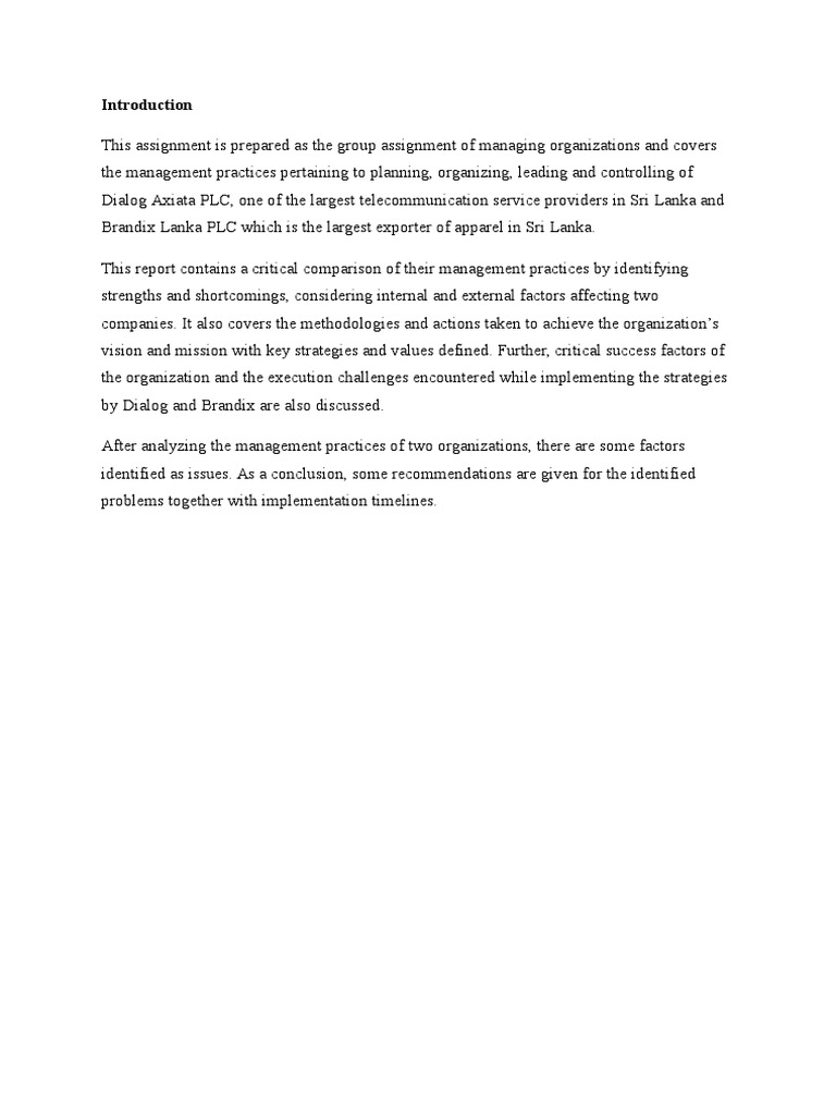 Leading at Dialog - Management Practices | PDF | Leadership ...