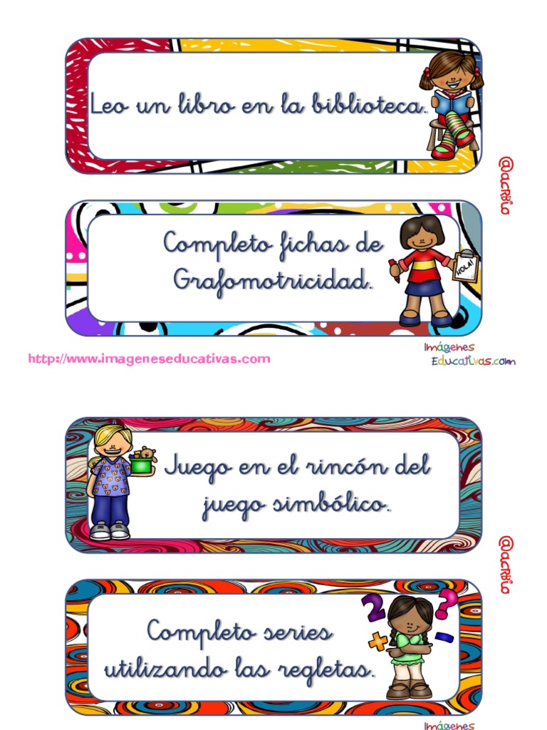 Tarjetas He Terminado Mis Tareas Que Hago Ahora PDF | PDF