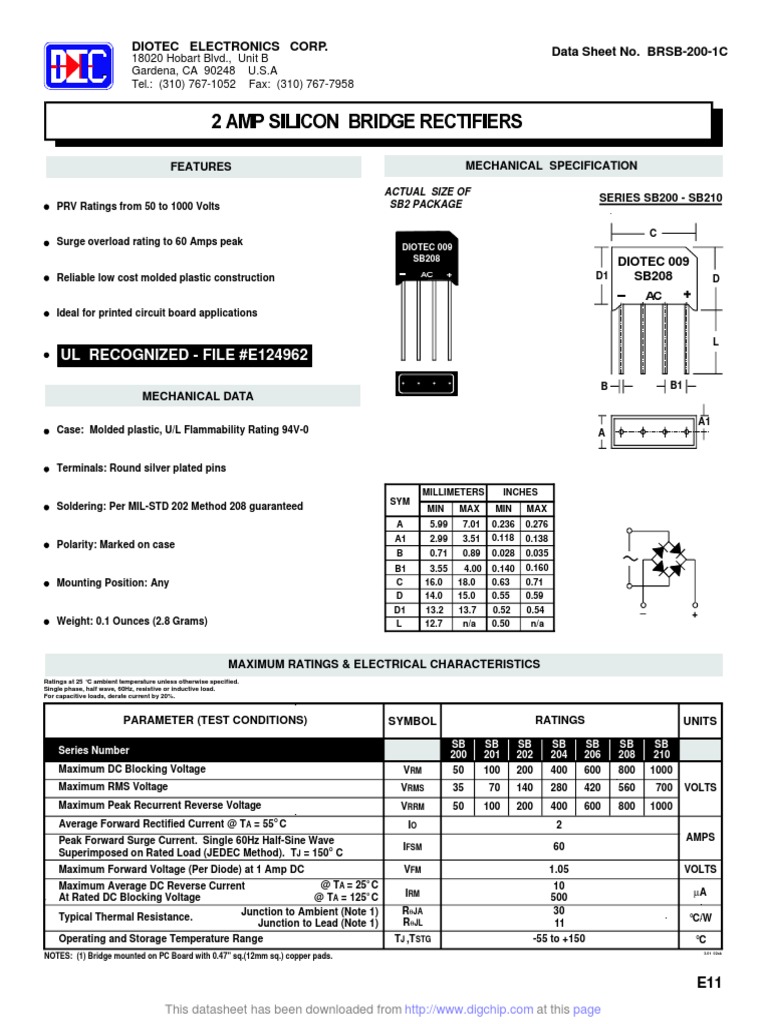 RS103 | Rectifier | Diode