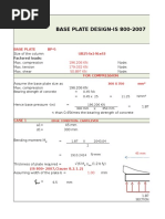 Design of Base Plate by Eurocode | PDF | Strength Of Materials | Column