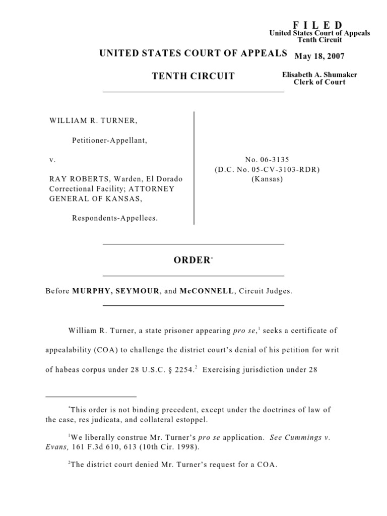 United States Court of Appeals Tenth Circuit: Filed | PDF | Burden Of ...