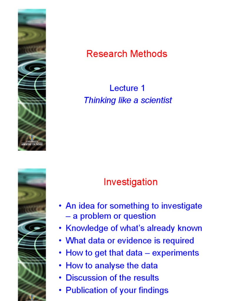 Thinking Like a Scientist: An Introduction to Research Methods, the ...