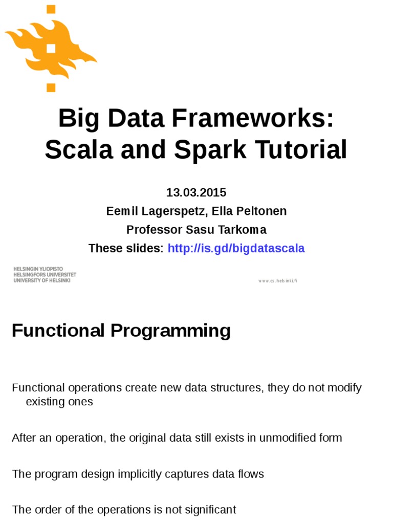 Scala Pdf Pdf Apache Spark Scala Programming Language