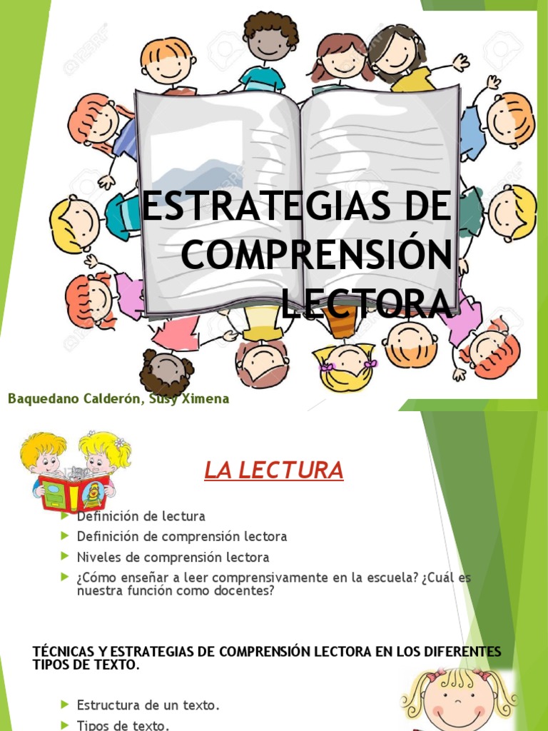 Estrategias de Comprension Lectora - XIMENA | Comprensión lectora ...